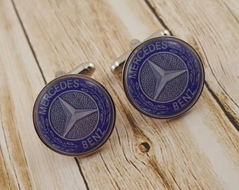 Mercedes cufflinks | Etsy