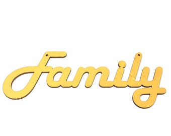 Family word art | Etsy