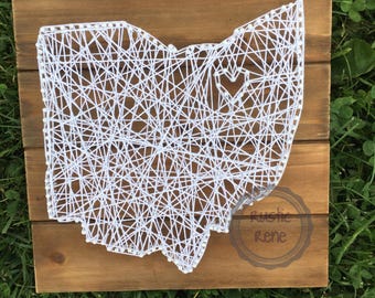 Wood string art | Etsy