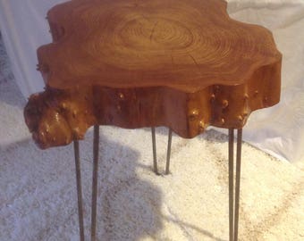 Log end table | Etsy