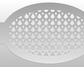 Teardrop stencil | Etsy