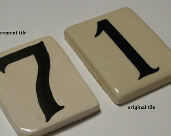 Tile house numbers | Etsy