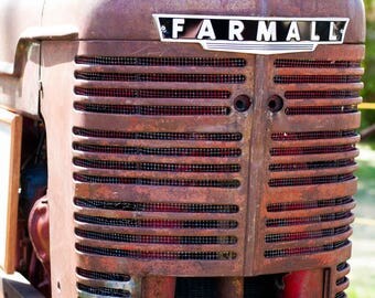 Old Farmall Tractor Dreams Rusty Old Tractor on a Farm Fine