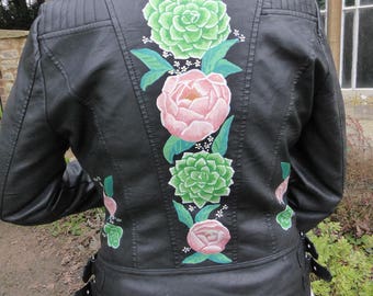 Hand painted jacket | Etsy