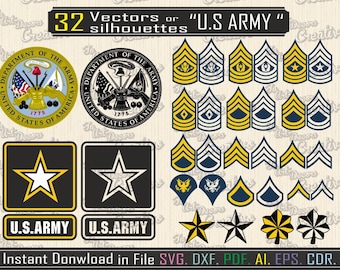 Us army vector | Etsy