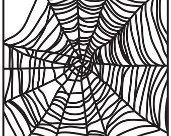 Spider web svg | Etsy