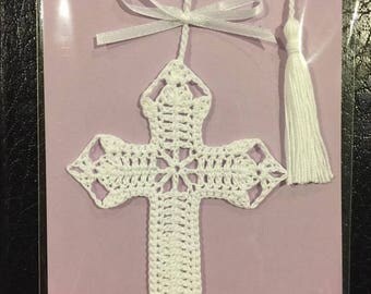 1940s Bible Cross Bookmark Crochet Pattern Vintage Crochet
