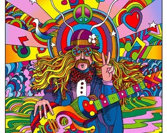 Psychedelic pop art | Etsy