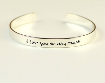 I miss you bracelet | Etsy