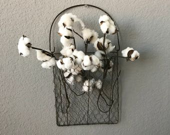 Metal wall basket | Etsy
