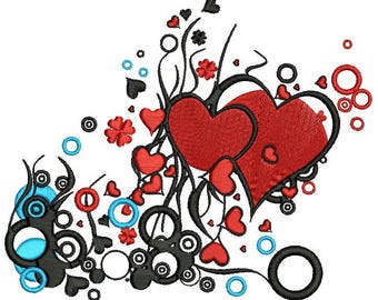 Red heart design | Etsy