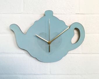 Mint green clock | Etsy