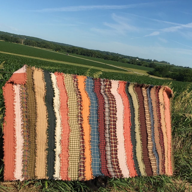 Rustic Handmade Rag Quilts for the Whole by TheLaughingBlackbird