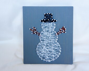 Snowman string art | Etsy
