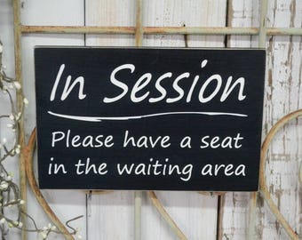 In session sign | Etsy