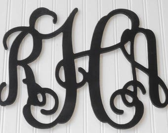 Wooden Monograms Letters Shapes and More by LetterDepot on Etsy