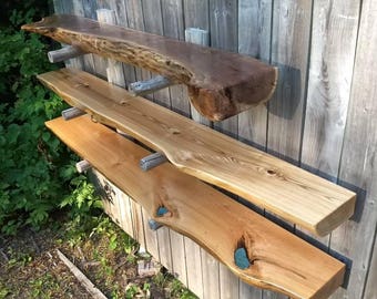 Live edge mantel | Etsy