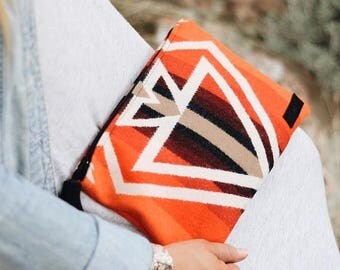 Boho bags made with Pendelton Wool and by MercyGreyDesignCo