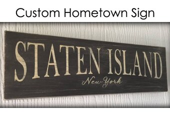 Hometown sign | Etsy