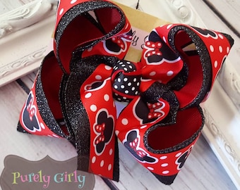 Minnie mouse bow | Etsy