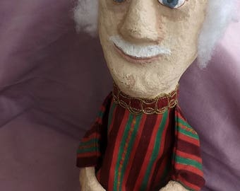 Rod Puppet. Professional handmade Puppet art-doll. Dolls and