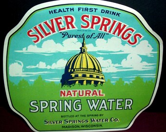 Spring water bottle | Etsy