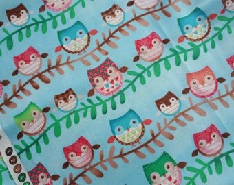 Owl fabric | Etsy