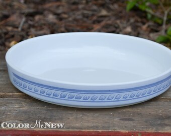 Pyrex Brittany Blue Tart Quiche 9.5 inch Pie Pan Plate Dish