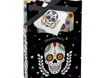 Halloween Sugar Skull Day of the Dead printable coffin party