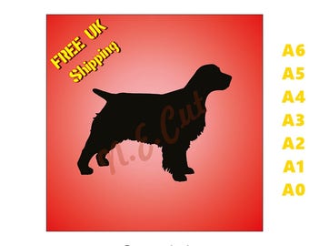 Dog stencil | Etsy