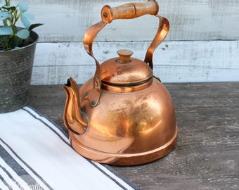 Copper tea kettle | Etsy