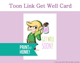 Printable Legend of Zelda Birthday Card Greeting Cards