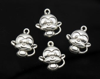Monkey charm | Etsy