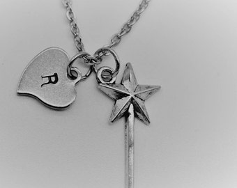 Magic wand necklace | Etsy