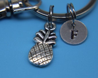 Pineapple Keychain VERY SMALL Pineapple Keyring Gold Keychain