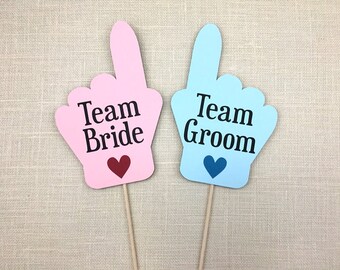 Team bride and groom | Etsy
