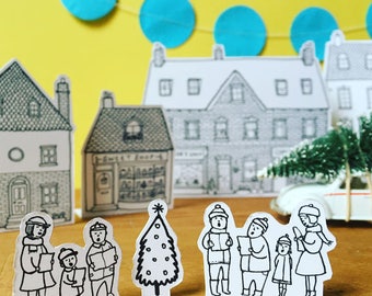 Paper village | Etsy