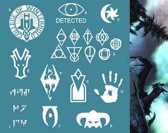 Skyrim decal | Etsy
