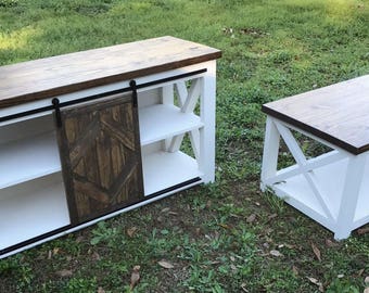 Rustic tv stand | Etsy