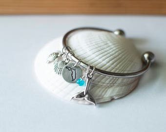 Ocean theme bracelet | Etsy