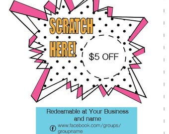 Scratch off ticket | Etsy