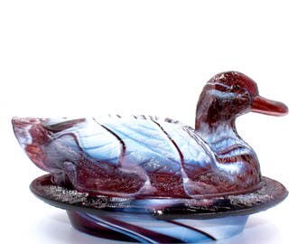 Glass duck | Etsy