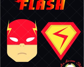 Flash superhero svg | Etsy