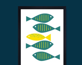 Scandinavian print | Etsy