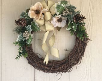 Minimalist wreath | Etsy