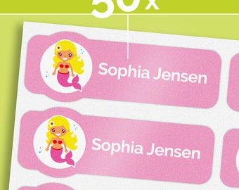 Mermaid name tag | Etsy