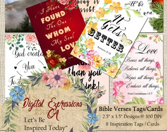 Bible verse tags | Etsy