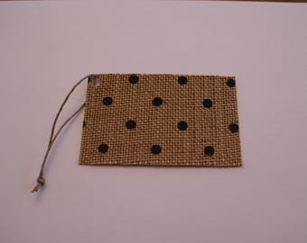 Burlap gift tags | Etsy