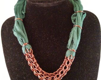 Fabric necklace | Etsy