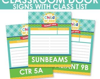 Classroom door sign | Etsy